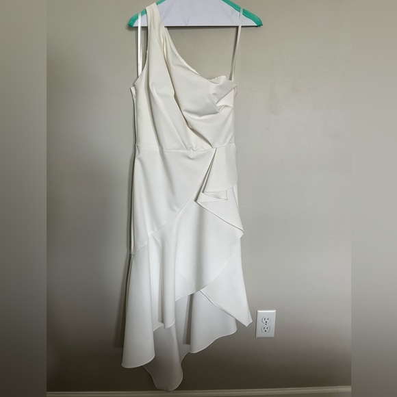 Anne Barge | Dresses | Lwd By Anne Barge Jadore Asymmetrical Ruffle ...